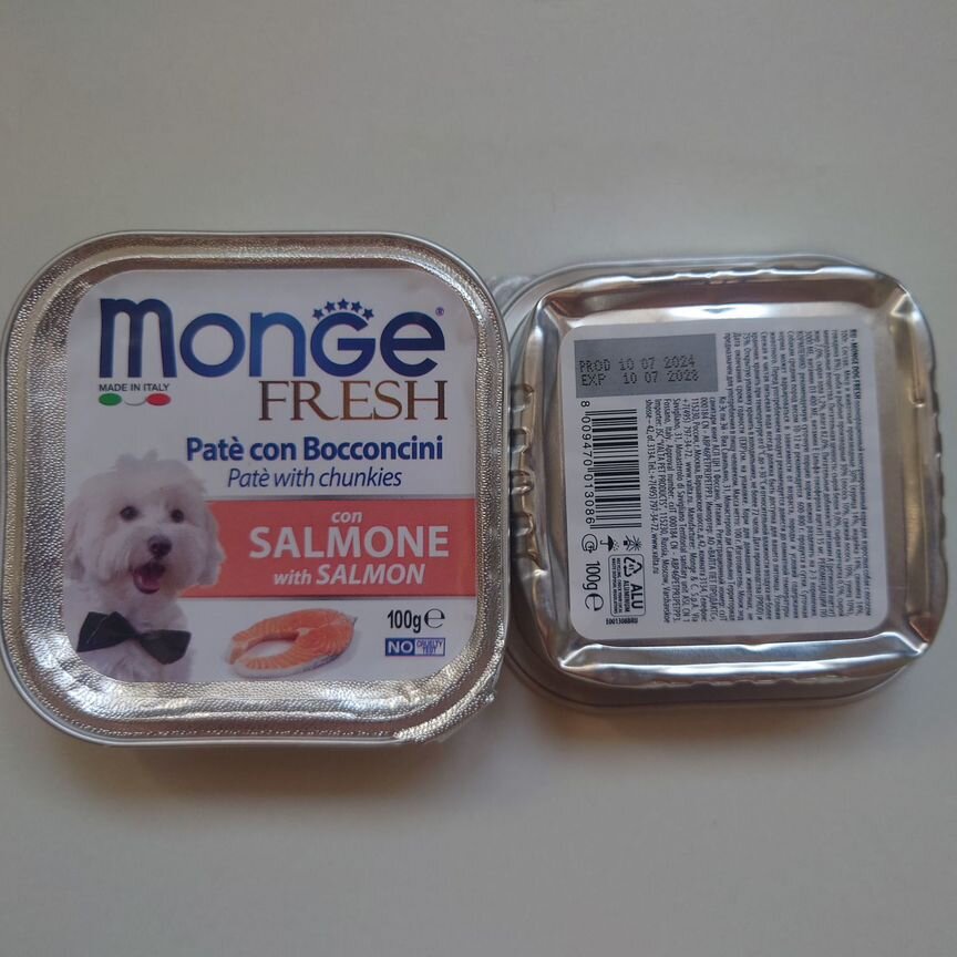Monge Fresh Salmon паштет для собак 15шт