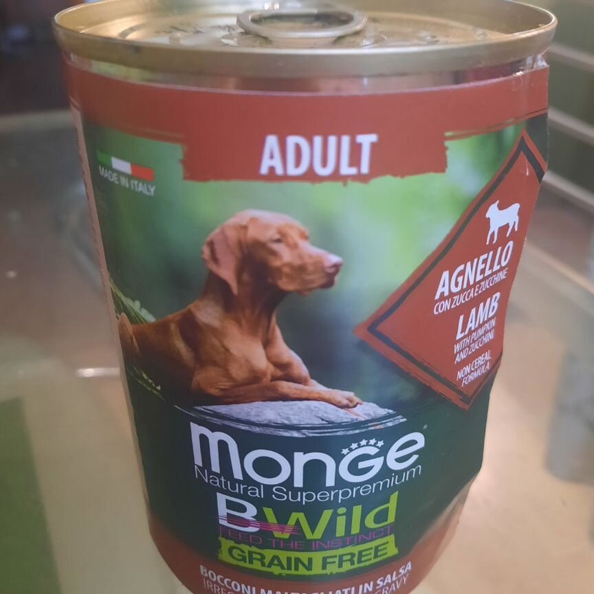 Корм для собак monge влажный