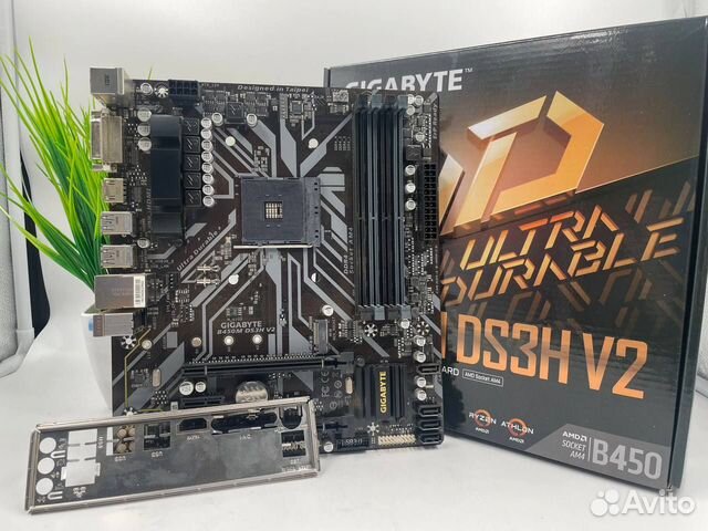 Gigabyte b450m ds3h v2 купить в Санкт-Петербурге | Электроника | Авито