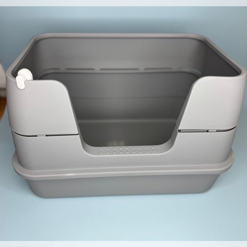 Лоток для кошек с высоким бортом новый