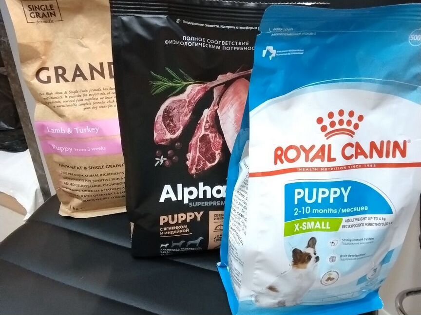 Grandorf, AlphaPet, Royal Canin для щенков