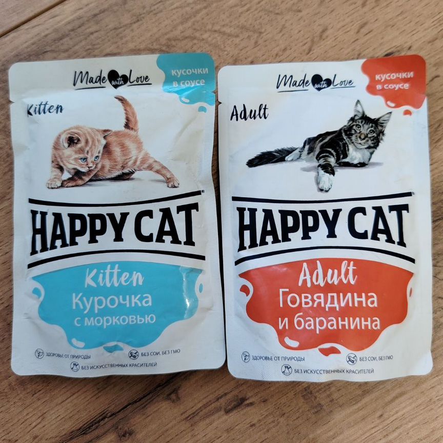 Корм для кошек влажный heppy cat