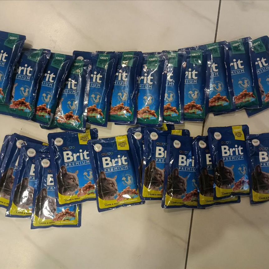 Brit Premium 24 пауча по 85гр вл.корм для стер.кош