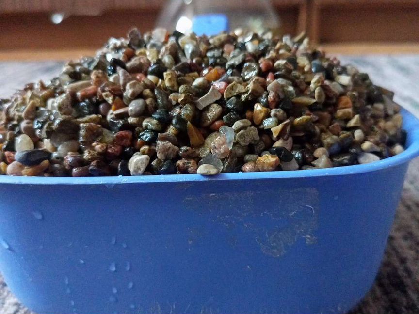 Декоративные камушки + термометр