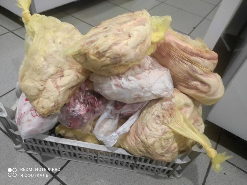 Обрези с мяса жир, свинина