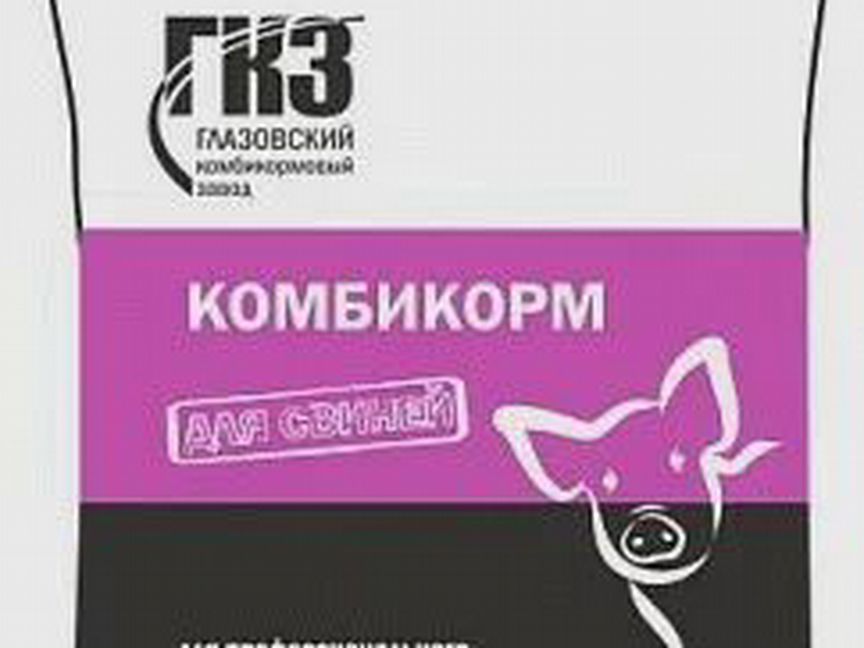 Комбикорм откорм PIG для свиней кк-55, 25 кг