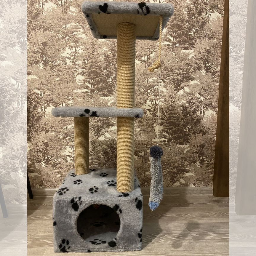 Когтеточка домик для кошки бу