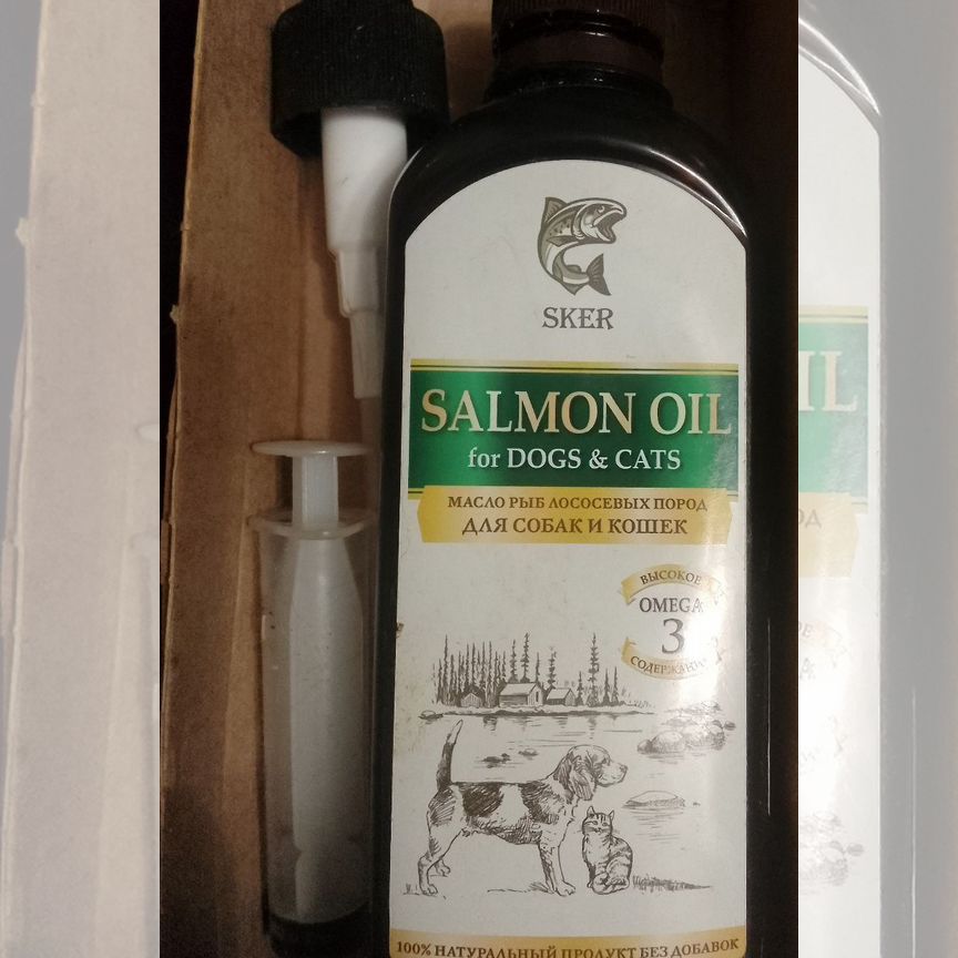Лососевые масло для собак и кошек