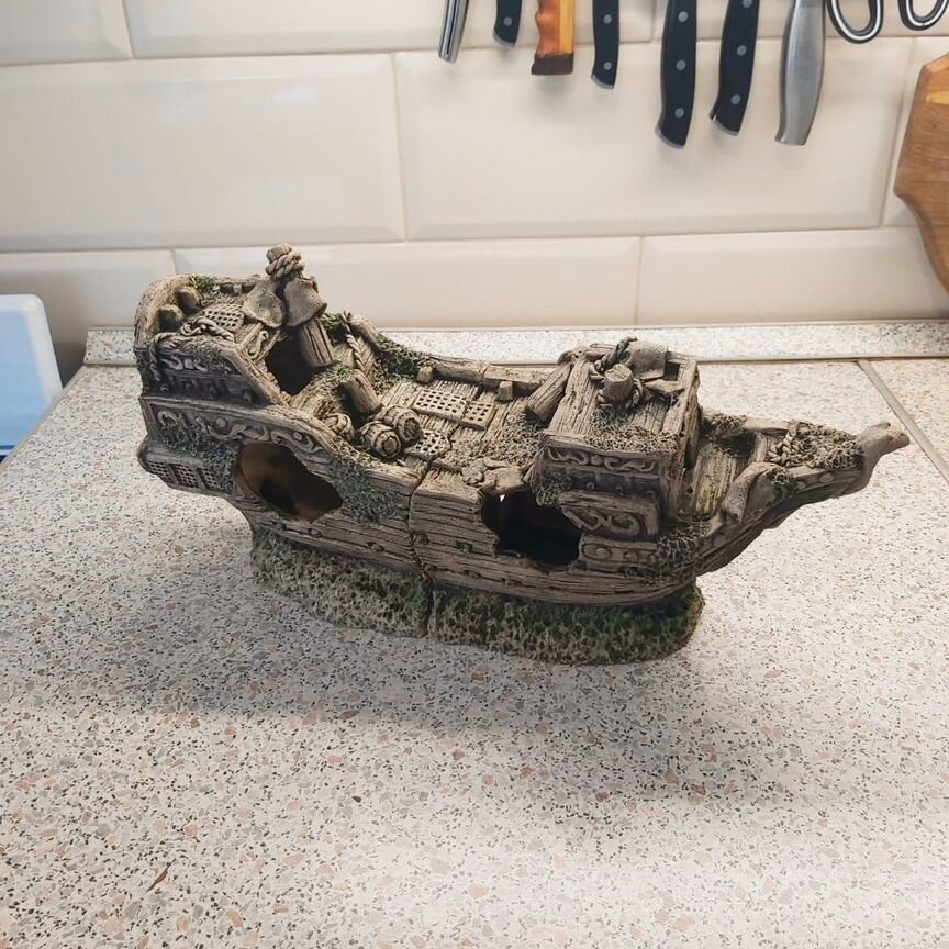 Грот для аквариума Корабль