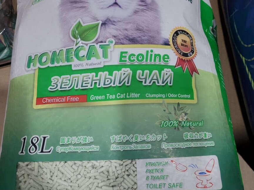 Homecat 18л тофу/соевый корм для кошек