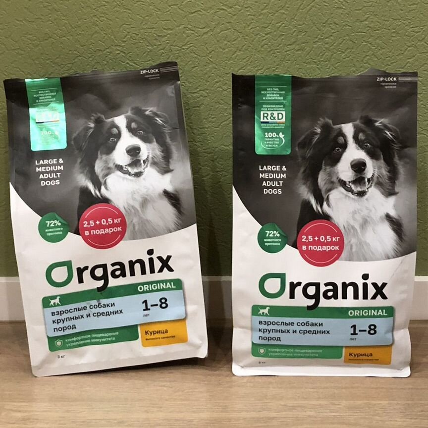 Корм для собак Organix курица 6кг