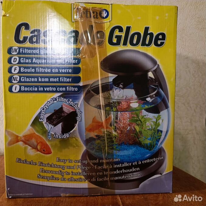 Аквариум для рыбки tetra cascade globe 6.8 л
