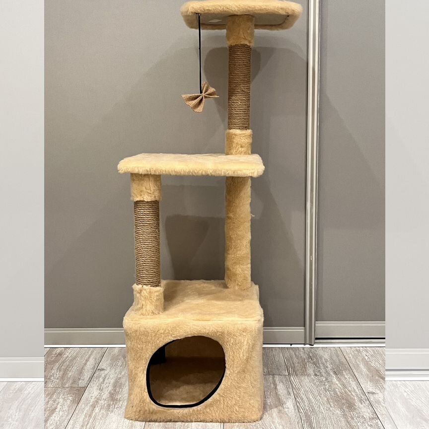 Когтеточка домик для кошки новый