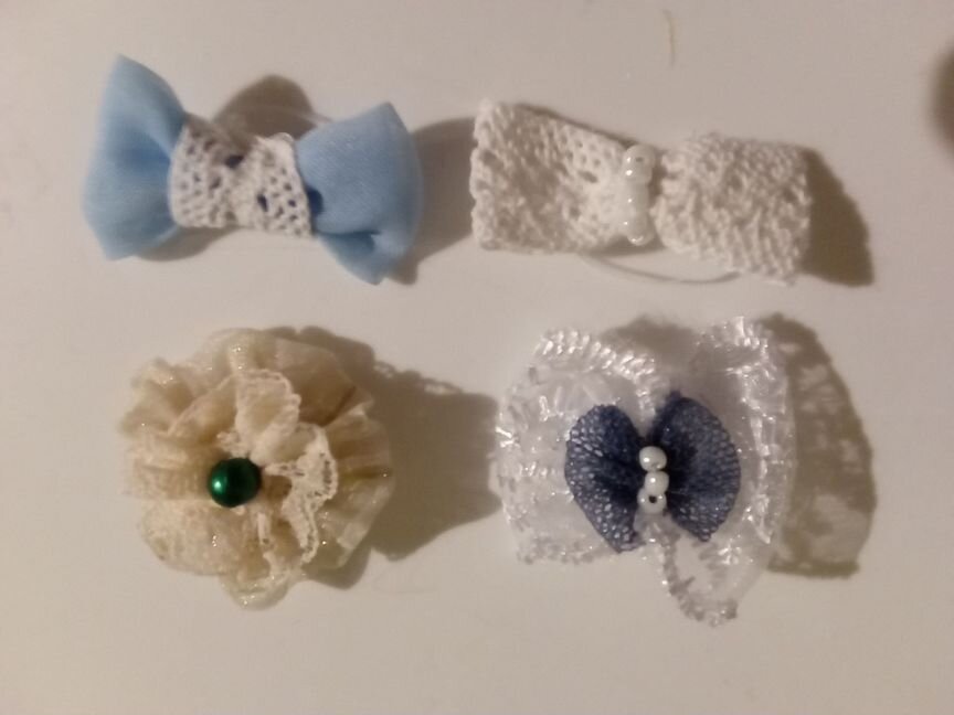 Резинки с бантиками для собак