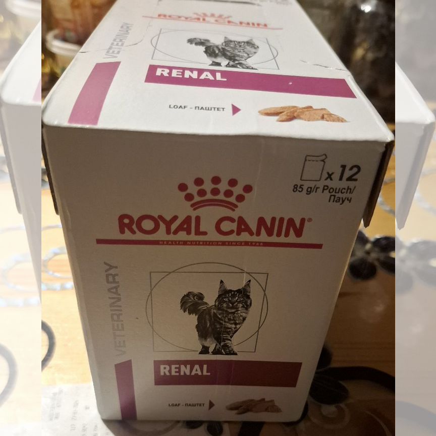 Влажный корм для кошек royal canin renal