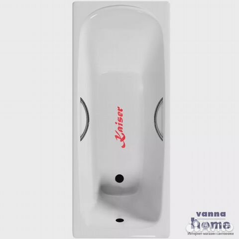 Ванна чугунная Kaiser Anatomic 170x70 с отверстиям купить в Иркутске ...