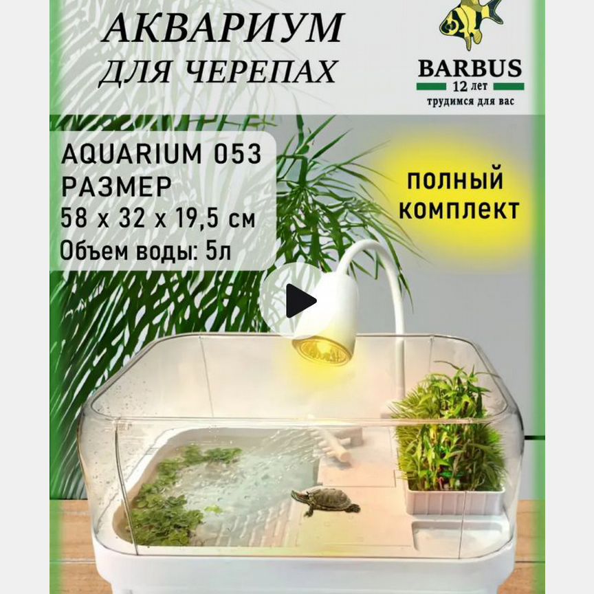 Аквариум для красноухой черепахи