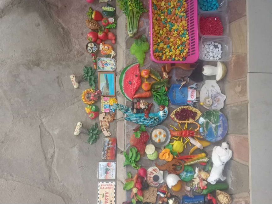Камешки для аквариума, магнитики