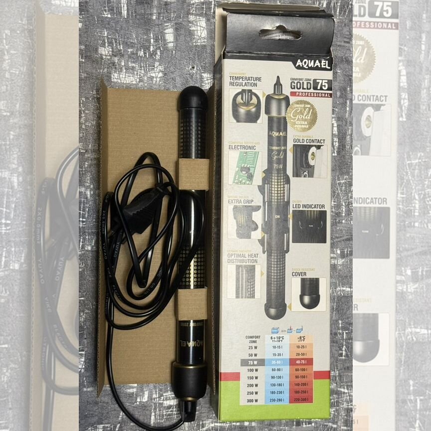 Нагреватель воды для аквариума Aquael 75w