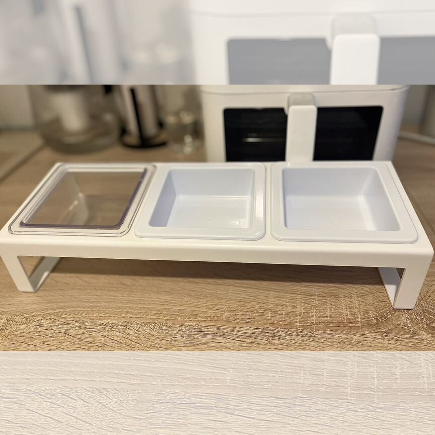 Тройная миска для кошек