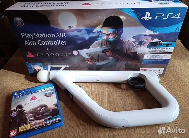 Aim controller ps4/ps5 VR оригинал + игра Farpoint купить в Москве с доставкой | Электроника | Авито