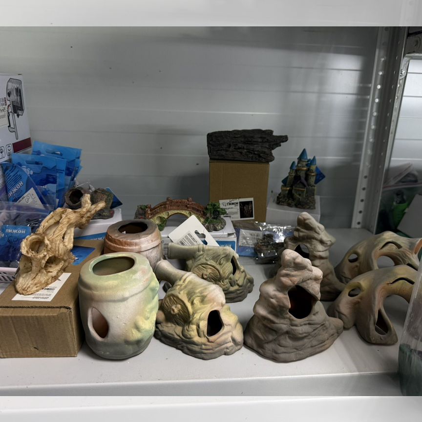 Гроты,искусственая трава для аквариума