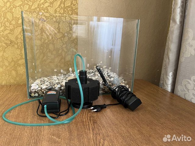 Аквариум с фильтром и компресом для воздуха