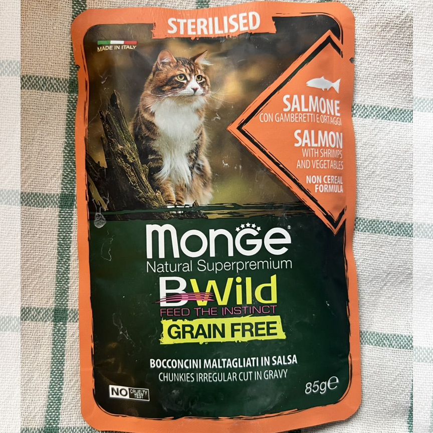 Корм для кошек влажный Monge, Брит