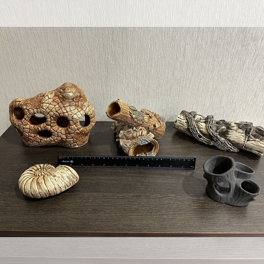 Грот для аквариума, керамический