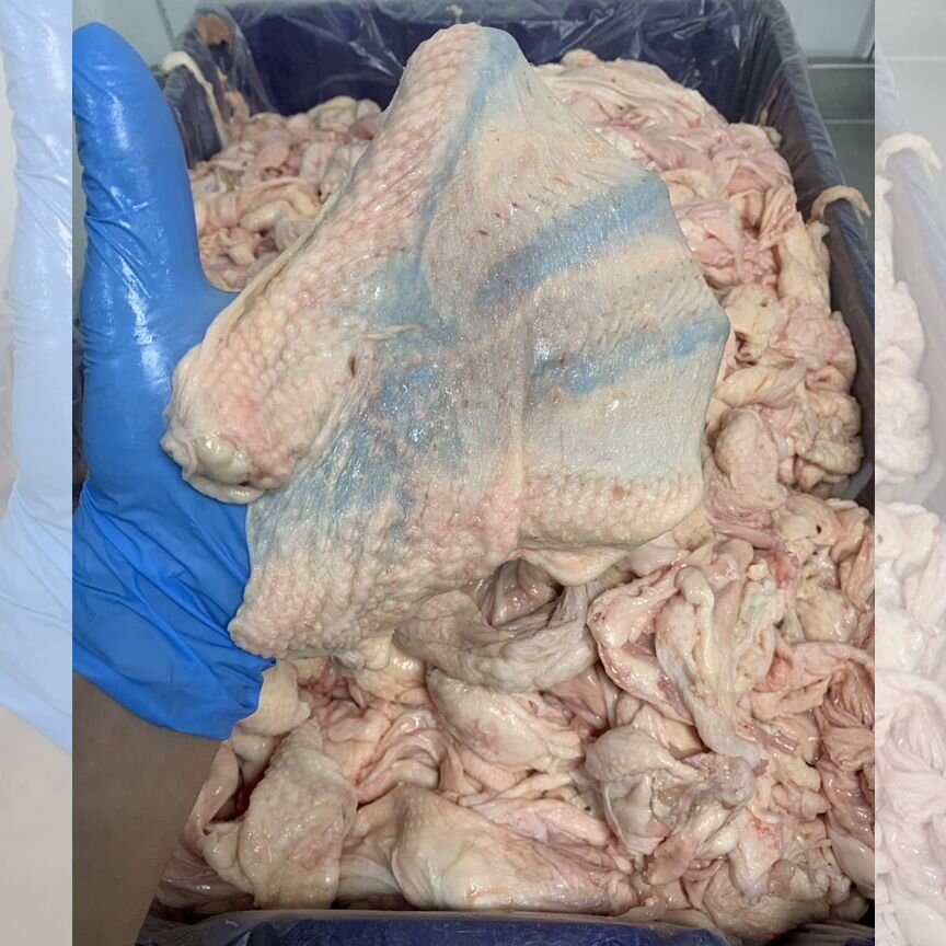 Куриная кожа свежая-для сочности фарша и колбас