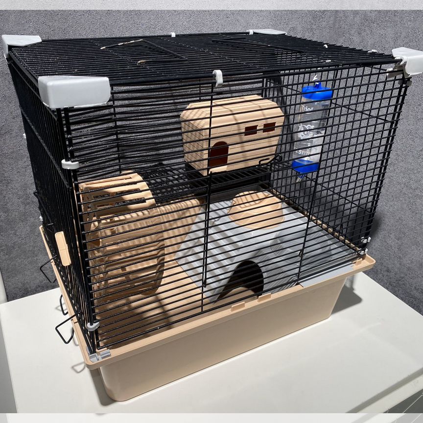 Клетка для грызунов 2 этажа разборная 42х30х40 см