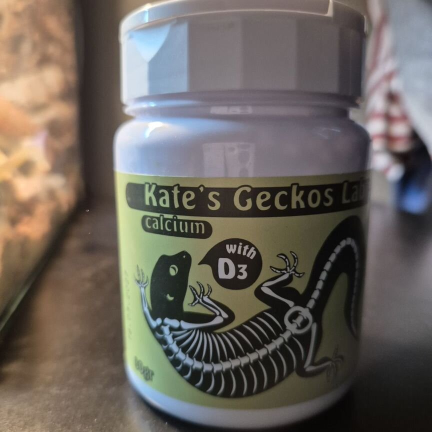 Кальций с D3a для рептилий. Kate's Geckos