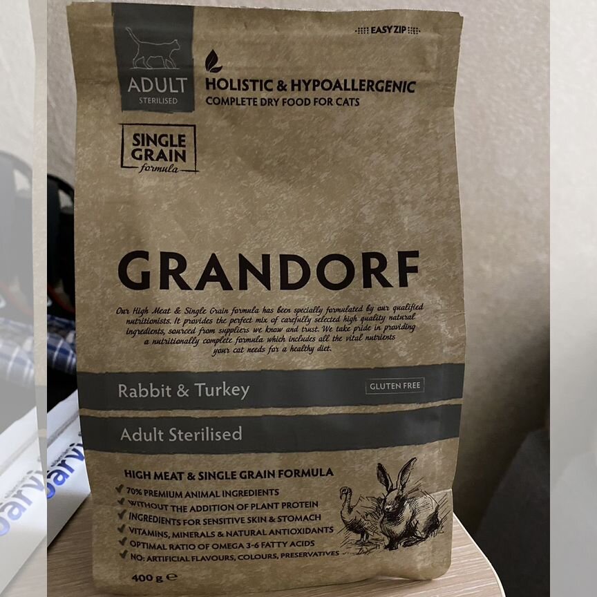 Корм Grandorf Wellness для стерилизованных кошек