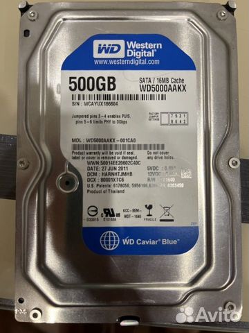 Жесткий диск 500 гб 3.5 для пк WD5000aakx купить в Красноярске с ...