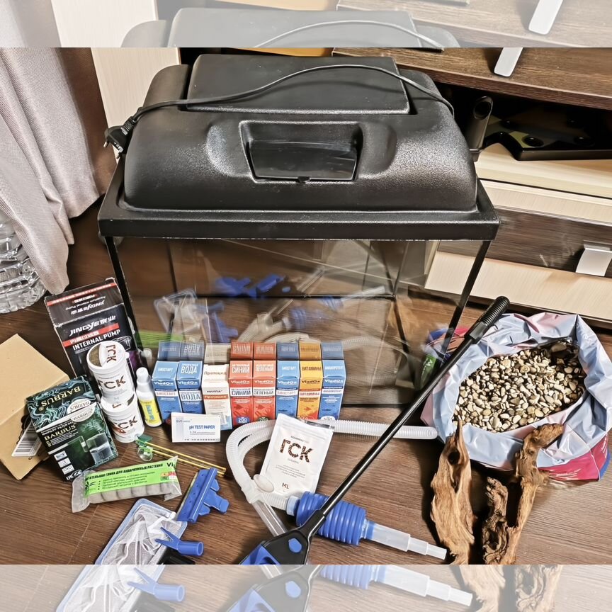 Аквариум 35 литров (набор с оборудованием)