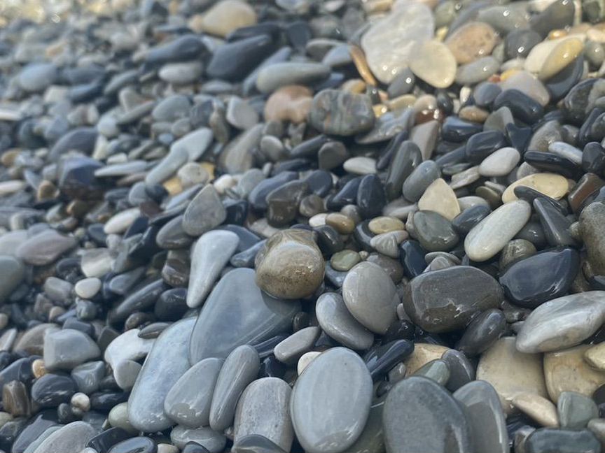 Чернаморская галька в аквариум грунт мелкий