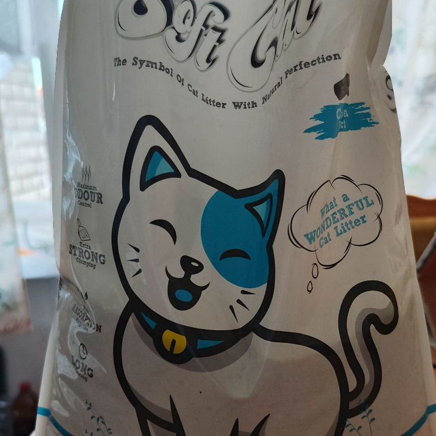 Наполнитель для кошачьего туалета soft cat