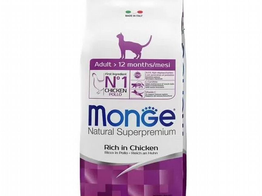 Сухой корм для кошек Monge Adult