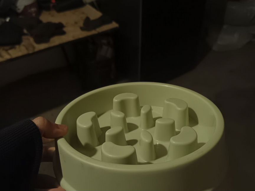 Миска для медленного поедания корма для собак