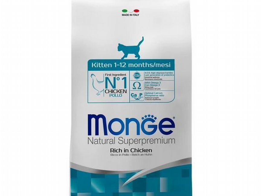 Корм Monge для котят, курица 1.5 кг