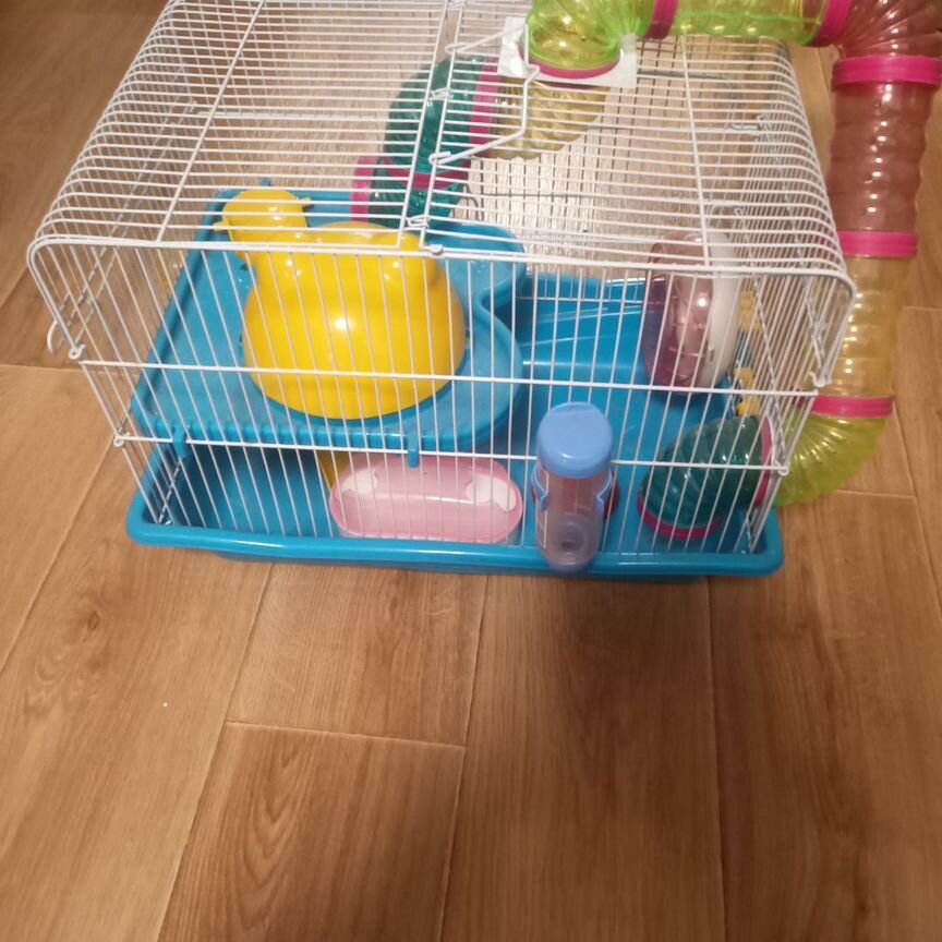 Клетка для хомяка с трубами