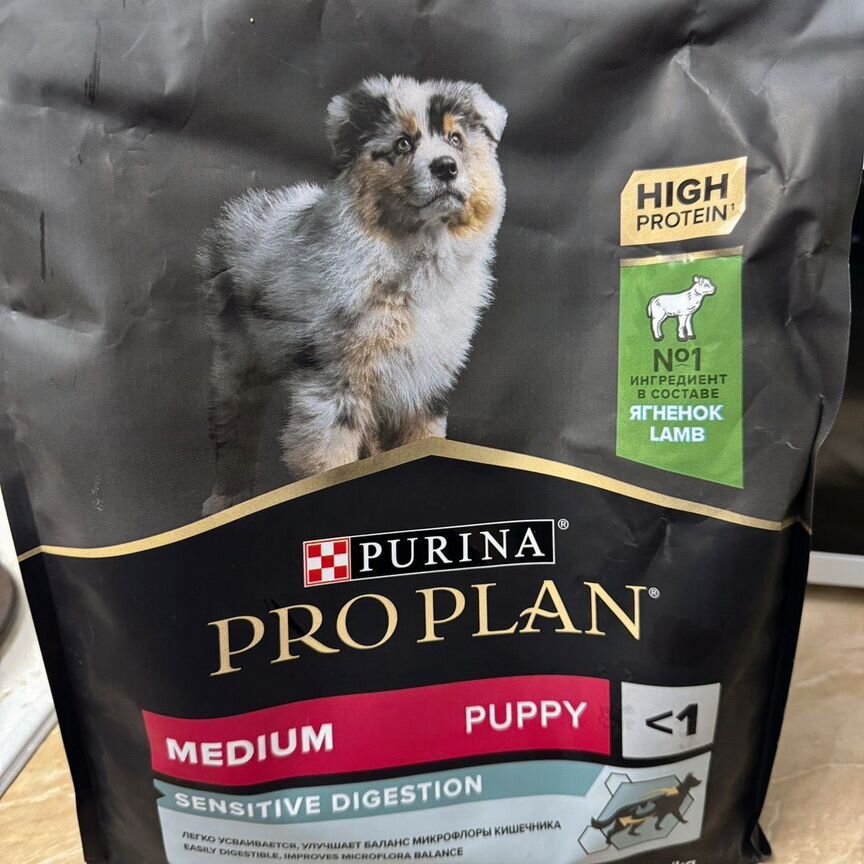 Корм для собак pro plan medium puppy