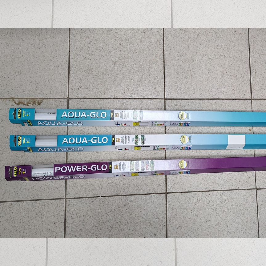 Лампы для аквариума Aqua Glo и Power Glo