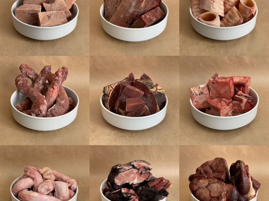 Мясо и субпродукты для собак доставка и самовывоз