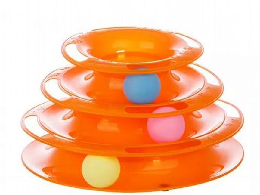 Игрушка для кошек Башня-трек 24 см