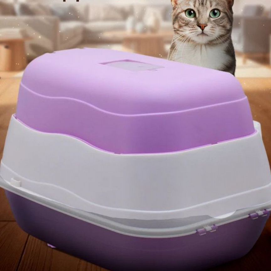 Закрытый лоток туалет для кошек и щенят