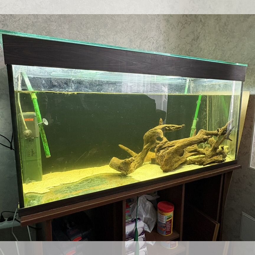 Аквариум 300 л с тумбой и всем необходимым