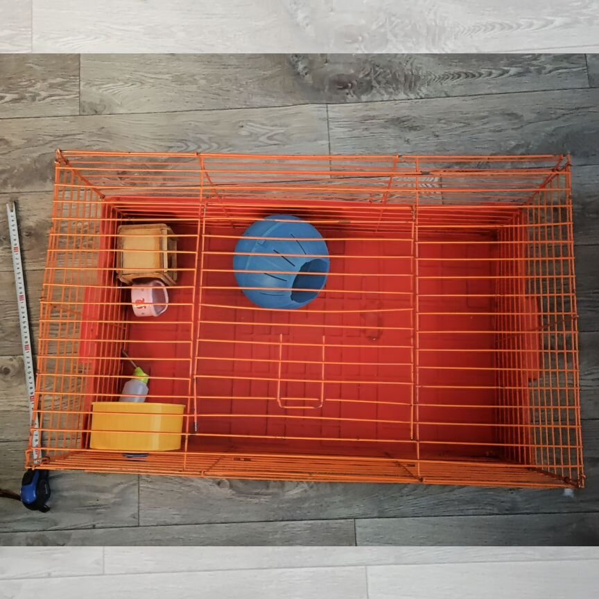 Клетка для хомяка/шиншиллы/грызуна с аксессуарами