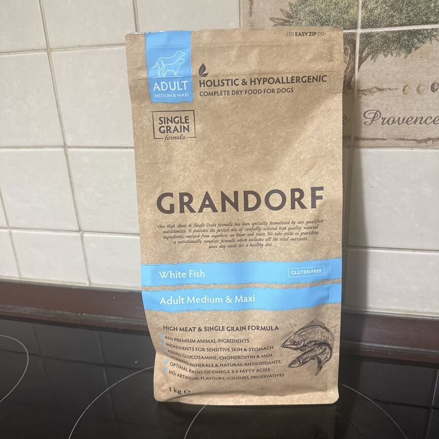 Корм для собак grandorf white fish adalt 1кг