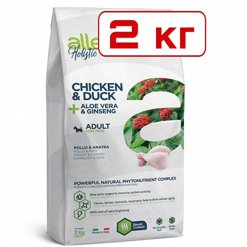 Корм для собак Alleva Holistic курица, утка 2 кг